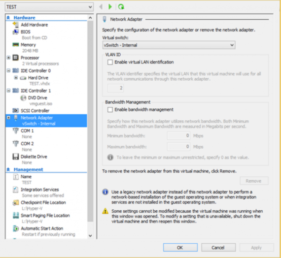 Hyper-V: Set Up An Internal Network For Host/Guest File and Service Sharing