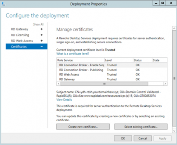 RemoteApp – The digital signature of this RDP File cannot be verified
