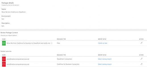 How do I export and import a flow from Power Automate?