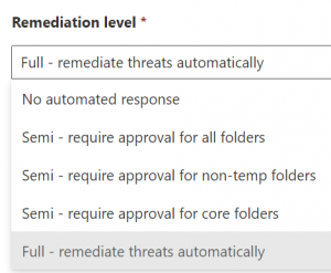 Setup up automated investigation and response