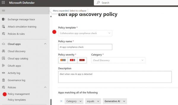 Blocking and monitoring generative AI in your network