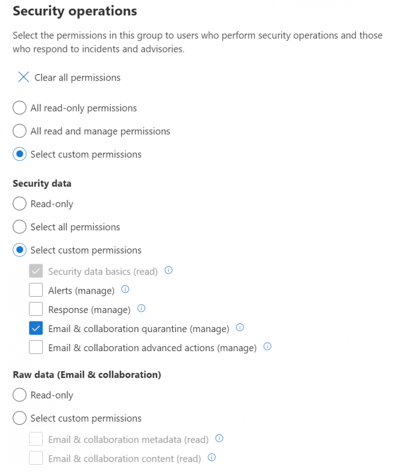 Assign email quarantine management responsibility