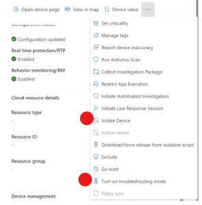What is Defender Anti-Virus Troubleshooting mode?